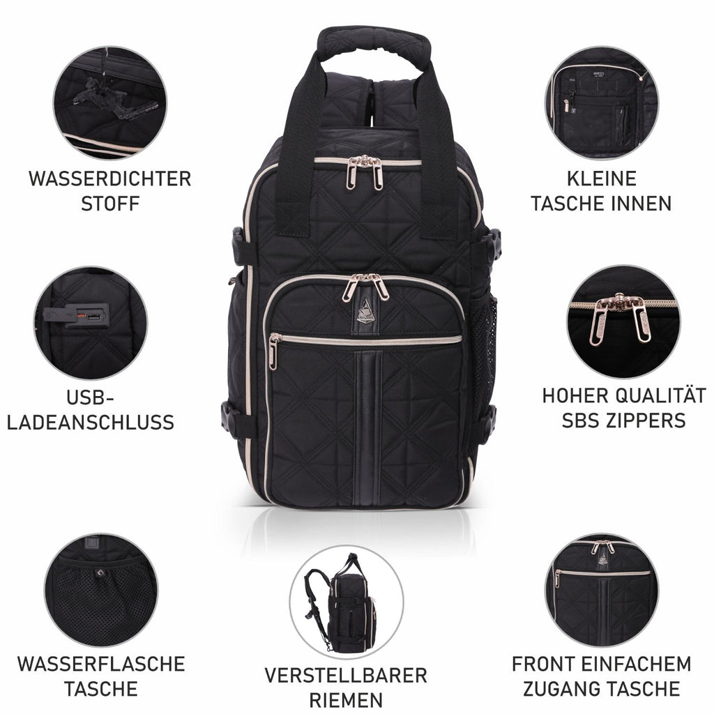 Aerolite 40x20x25cm Ryanair-zugelassener Premium Ökofreundlicher Rucks ...