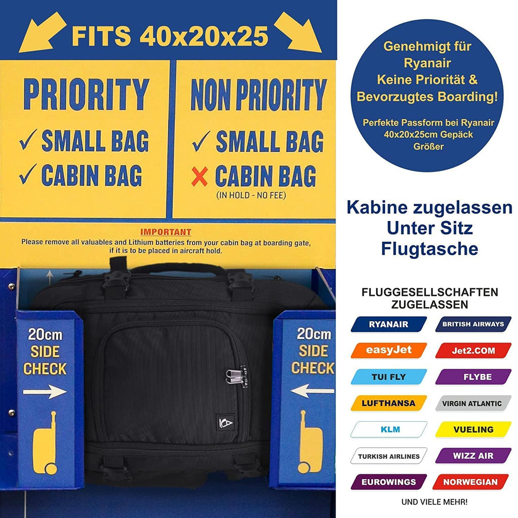 Ryanair Handgepack 40x20x25